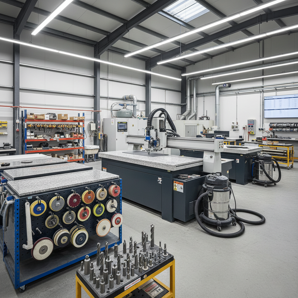 Essential Machine Accessories for Stone Fabrication Shops — GMR Stone ...