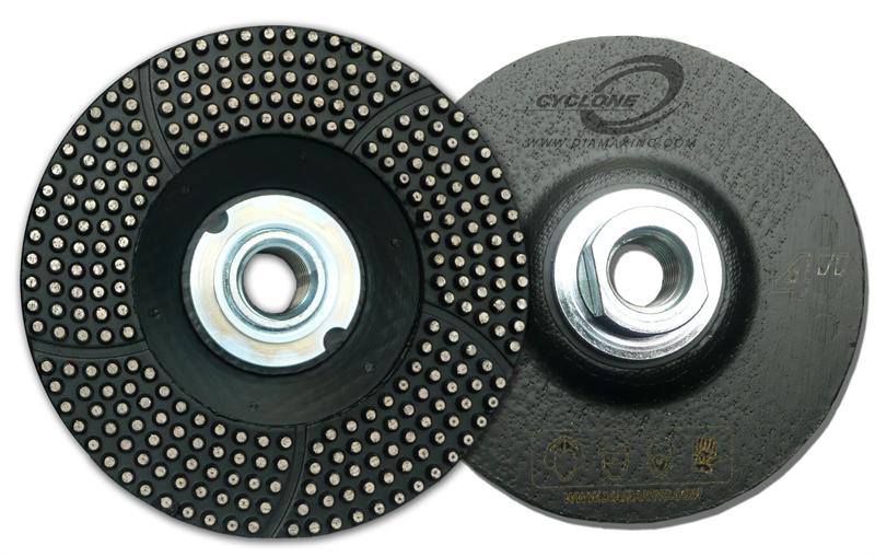 Cyclone Diamond Cluster Grinding Wheel — GMR Stone Products