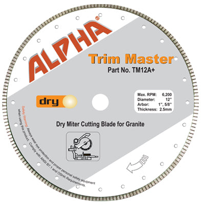 Alpha Trim Master Blade — GMR Stone Products