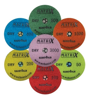 Weha Matrix Dry Polishing Pad - 4" — GMR Stone Products