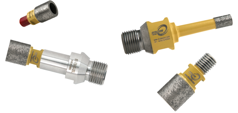 Cyclone Ultra Finger Bit Tip-Reverse Thread 1/2 — GMR Stone Products